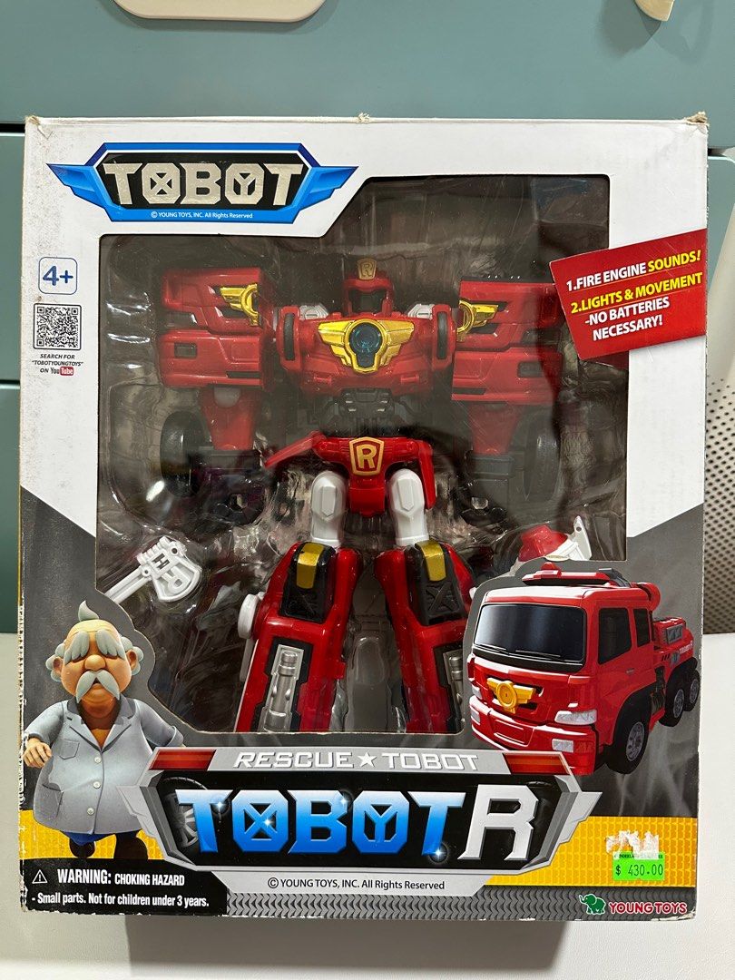 TOBOT FIRE ENGINE TOBOT, 興趣及遊戲, 玩具 & 遊戲類 - Carousell