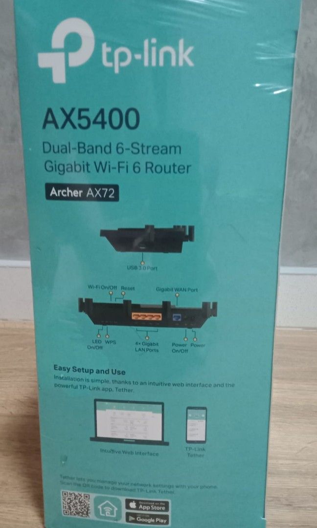 Tp link Ax5400 dual band 6 stream gigabit WiFi router, Computers & Tech ...