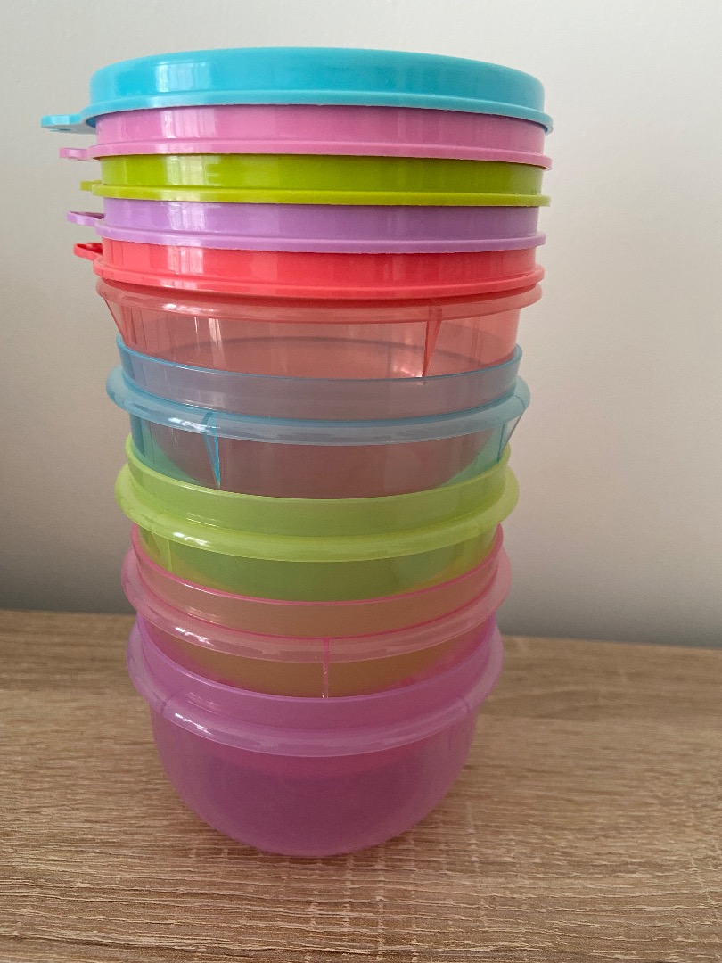 [Tupperware] Air tight 5 containers, Furniture & Home Living ...