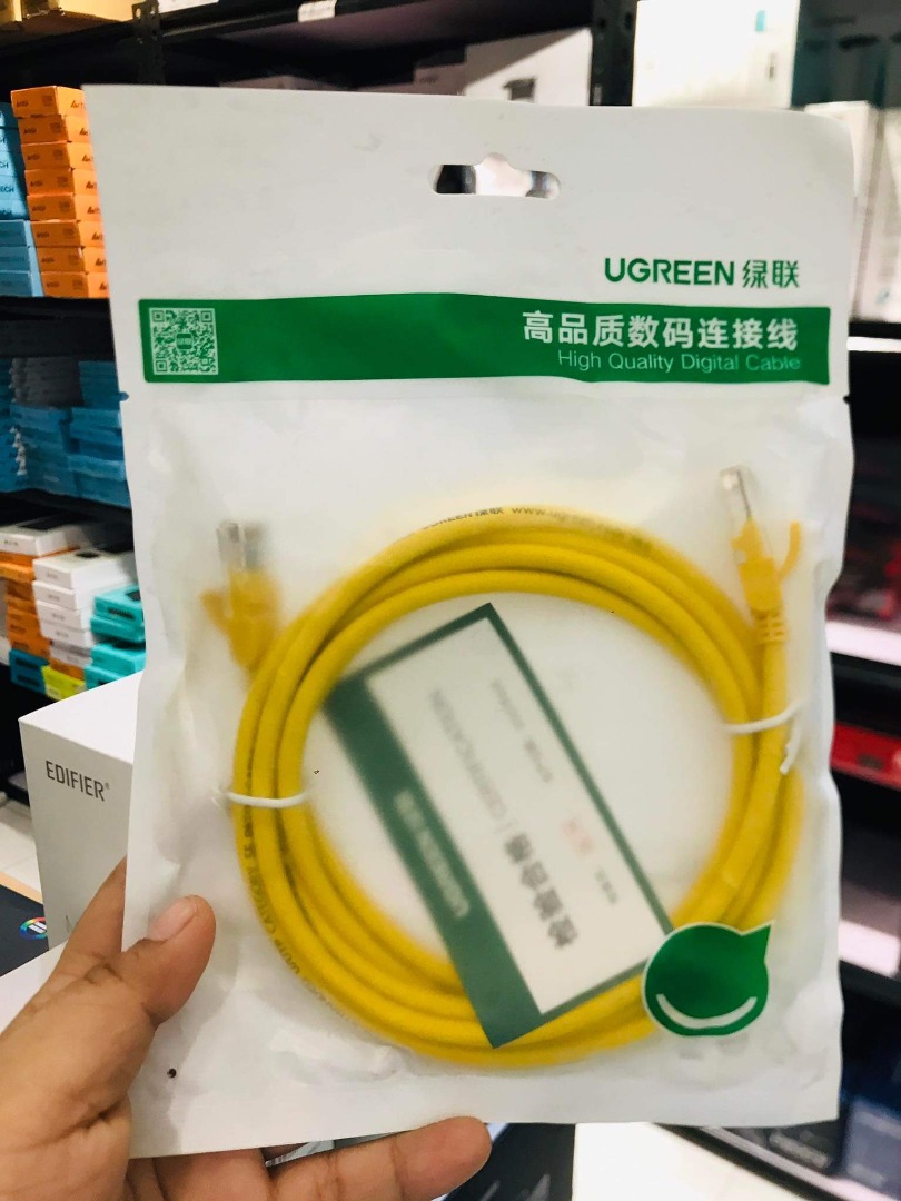 UGREEN Cat5e UTP Ethernet Cable 100mbps RJ45 2M Yellow NW103 11231 ...