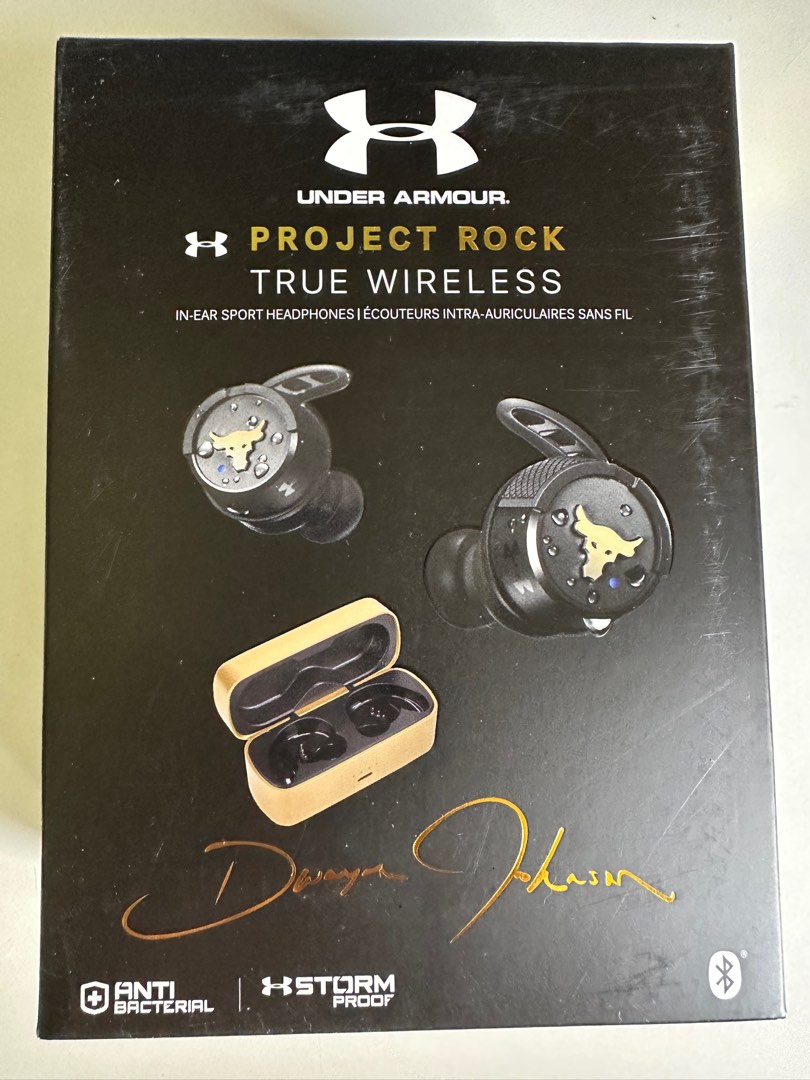 Under Armour Project Rock True Wireless Earbuds, Audio, Earphones on ...