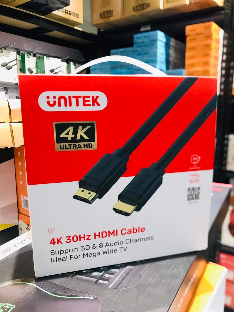 Unitek HDMI 2.0 Male to Male 4K 60Hz Cable 5M Y-C140M, Computers & Tech, Parts & Accessories ...