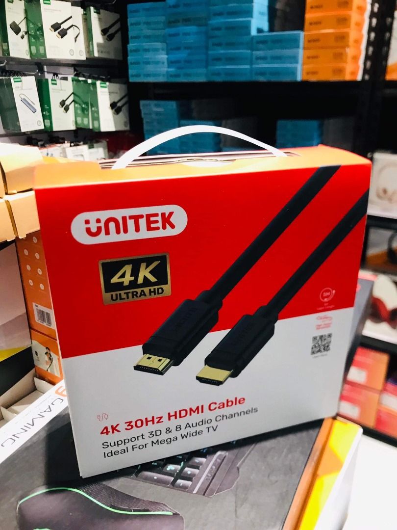 Unitek HDMI 2.0 Male to Male 4K 60Hz Cable 5M Y-C140M, Computers & Tech ...