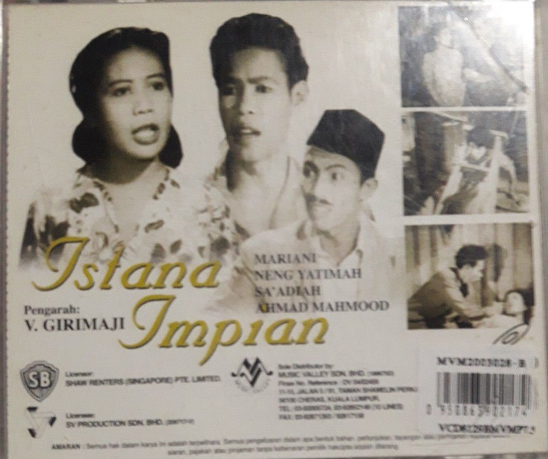 VCD Filem Melayu Klasik 'Istana Impian', Hobbies & Toys, Music & Media ...