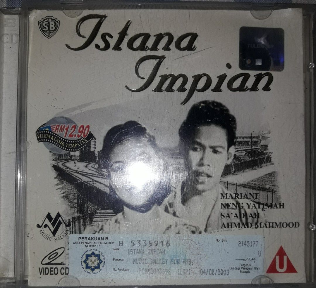 VCD Filem Melayu Klasik 'Istana Impian', Hobbies & Toys, Music & Media ...