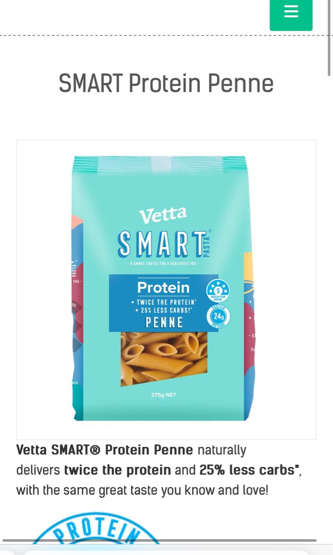 Vetta Protein Pasta, Food & Drinks, Rice & Noodles on Carousell