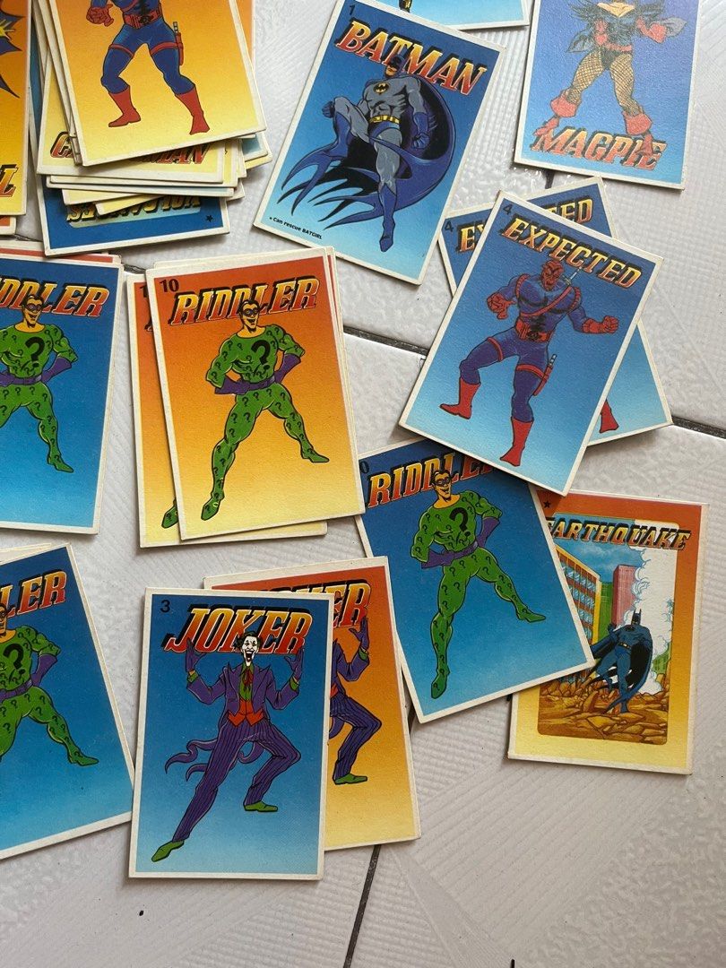 vintage batman card game 80s 90s, Hobbies & Toys, Toys & Games on Carousell