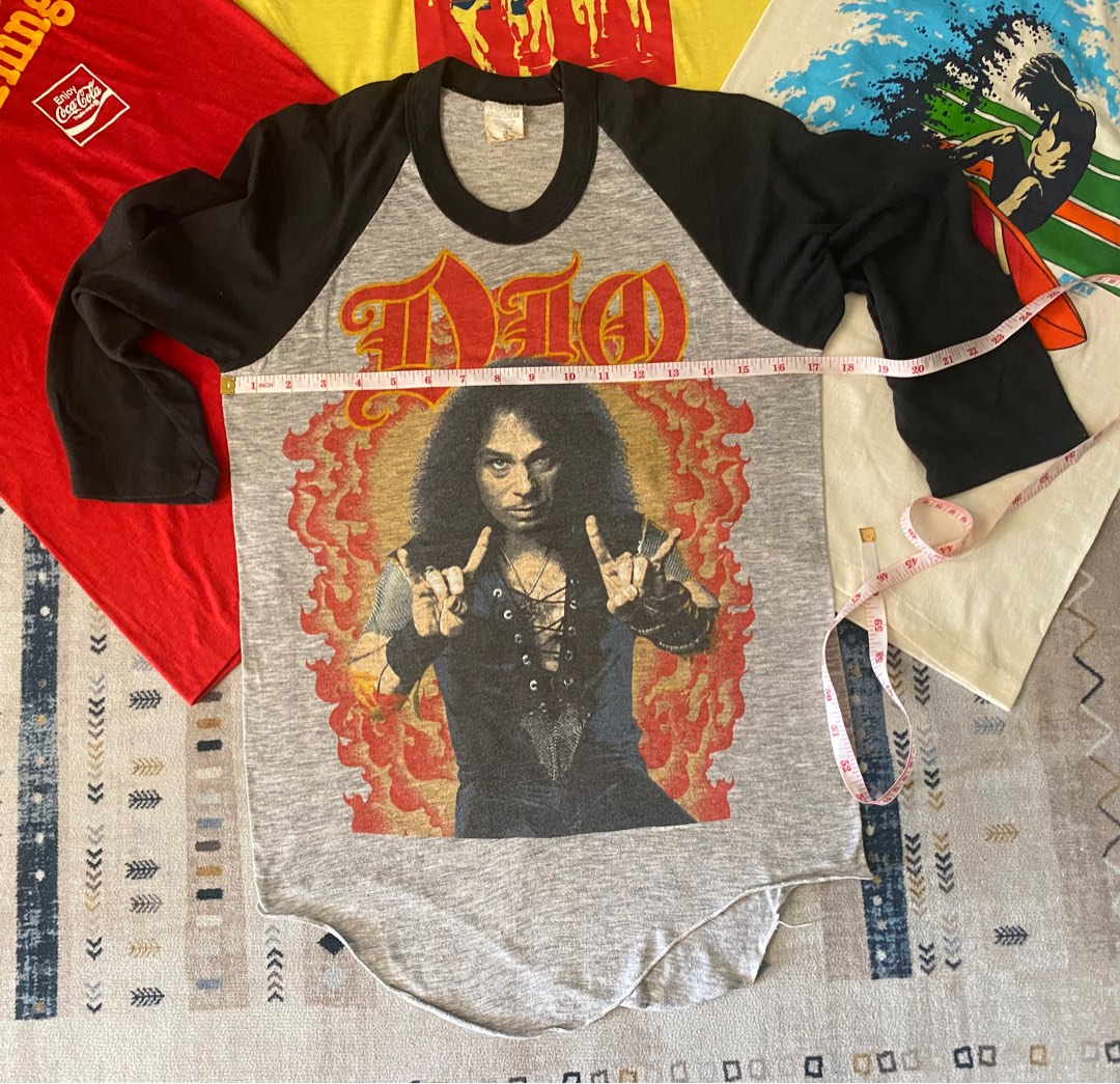Vintage Dio ronnie tour concert metal jersey, Men's Fashion, Tops ...