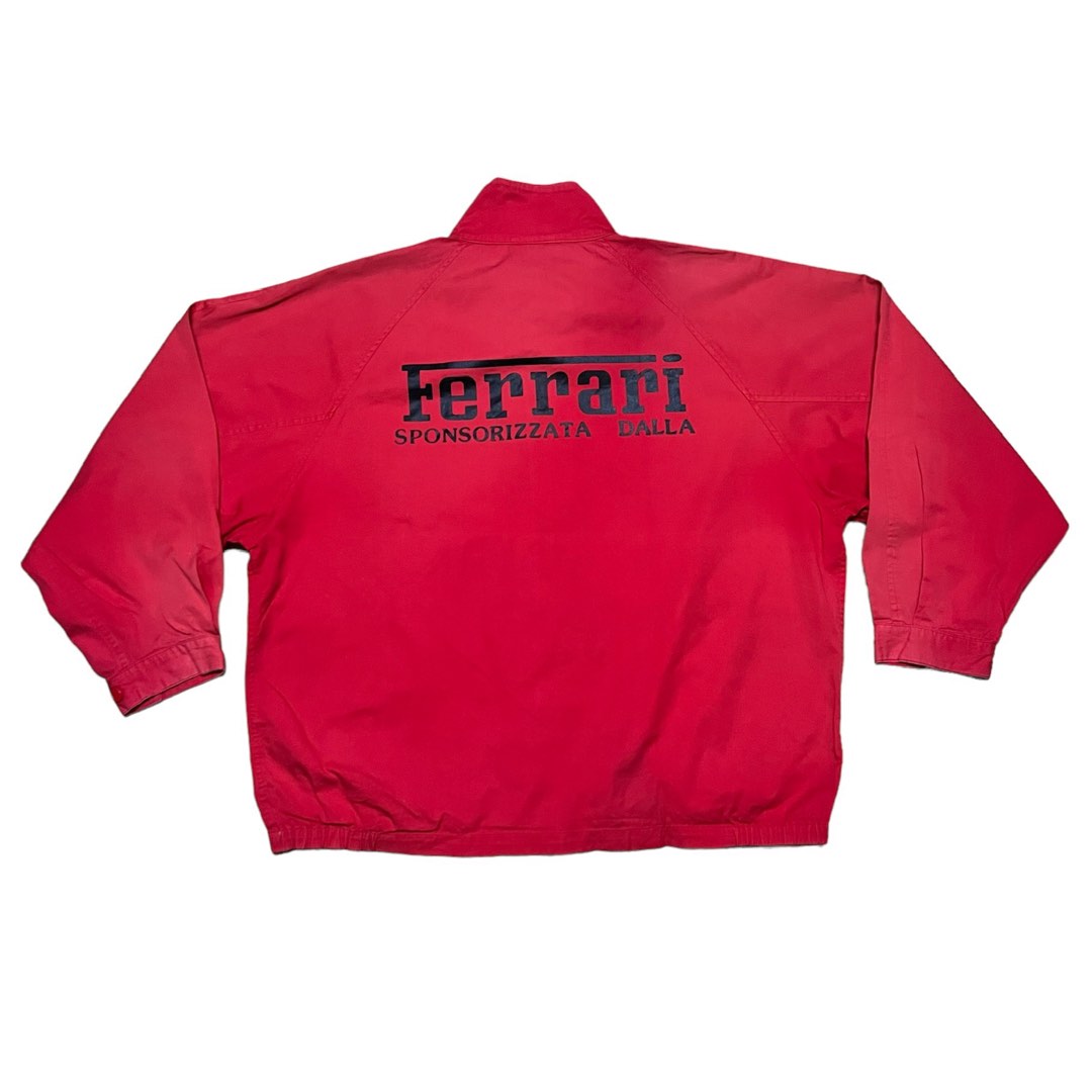 Vintage Ferrari Big Logo Jacket, Men's Fashion, Coats, Jackets and ...