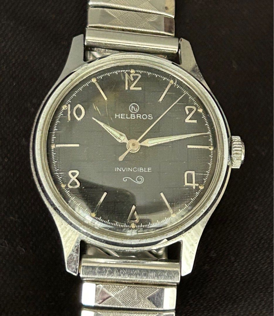 Vintage Helbros Invisible Self-wind Watch, Luxury, Watches on Carousell