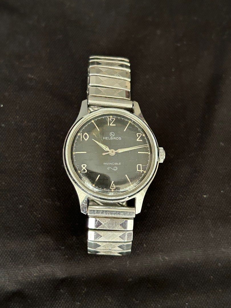 Vintage Helbros Invisible Self-wind Watch, Luxury, Watches on Carousell