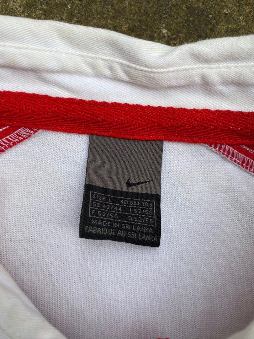 Vintage Nike England O2 Blackburn Rovers Rugby Team Embroidered Rose ...