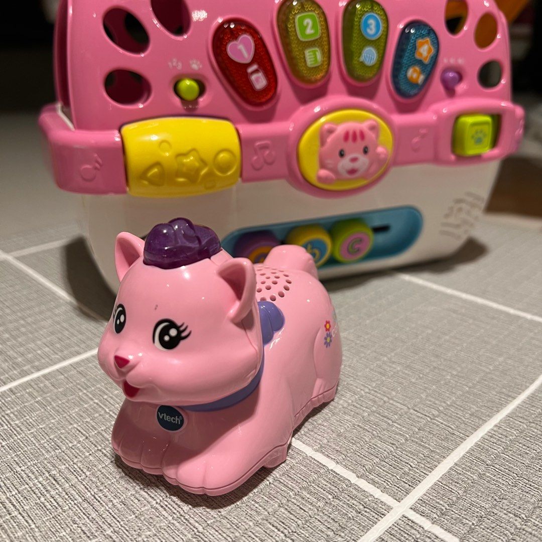 Vtech Cosy Kitten Carrier and Go! Go! Smart Animals Kitten Cat. Like ...