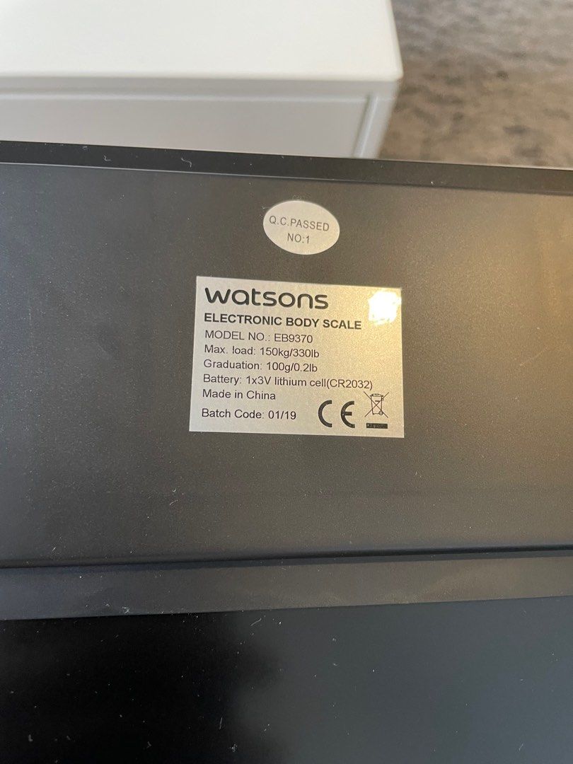 Watsons Electronic Weighing Scale, Health & Nutrition, Health Monitors ...