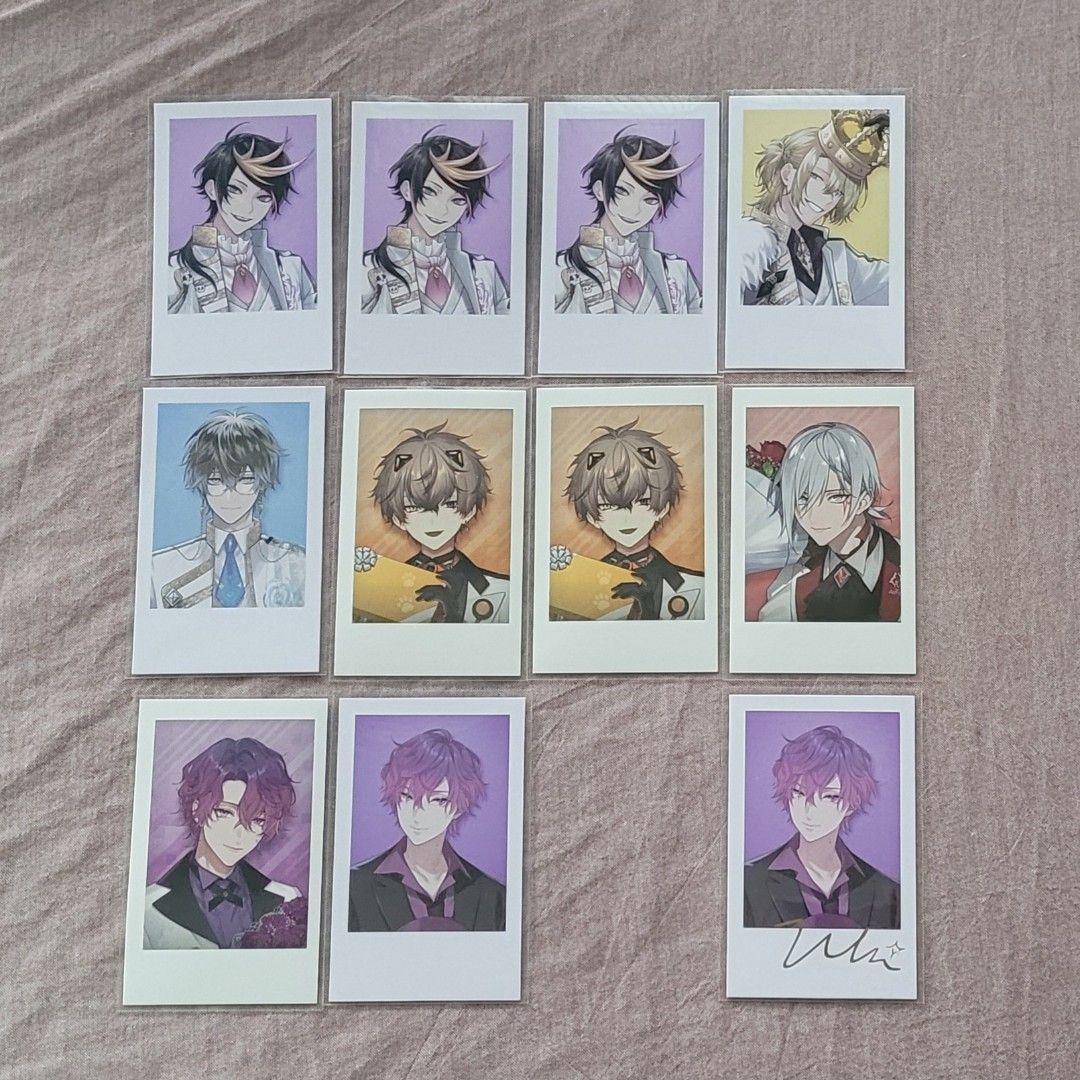 [wts] nijisanji en assorted cheki | shu luca ike uki fulgur alban ...