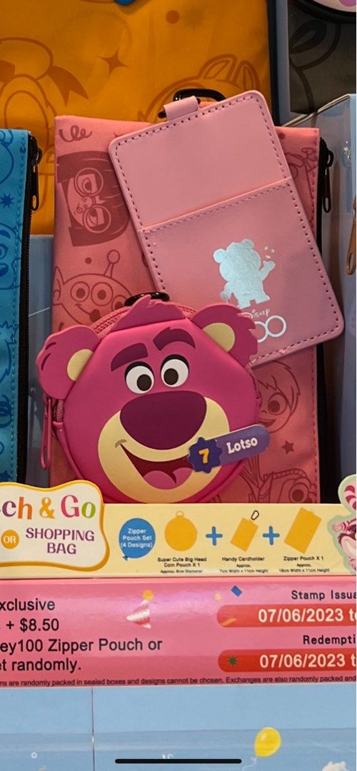 Lotso Disney 100 7-11 Pouch, Hobbies & Toys, Toys & Games on Carousell