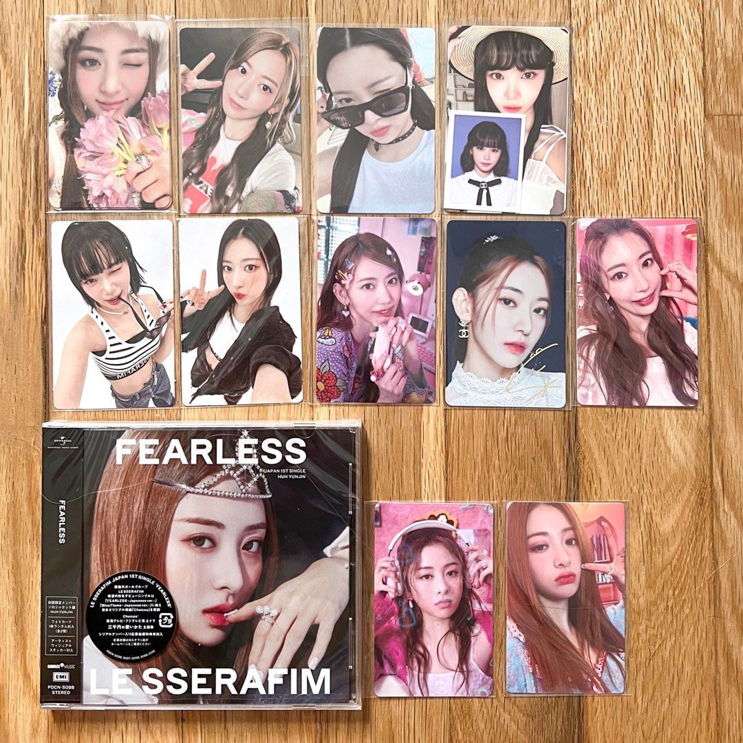 wtt wts le sserafim album photocard pc frozen aquamarine compact weverse chaewon sakura kazuha ...