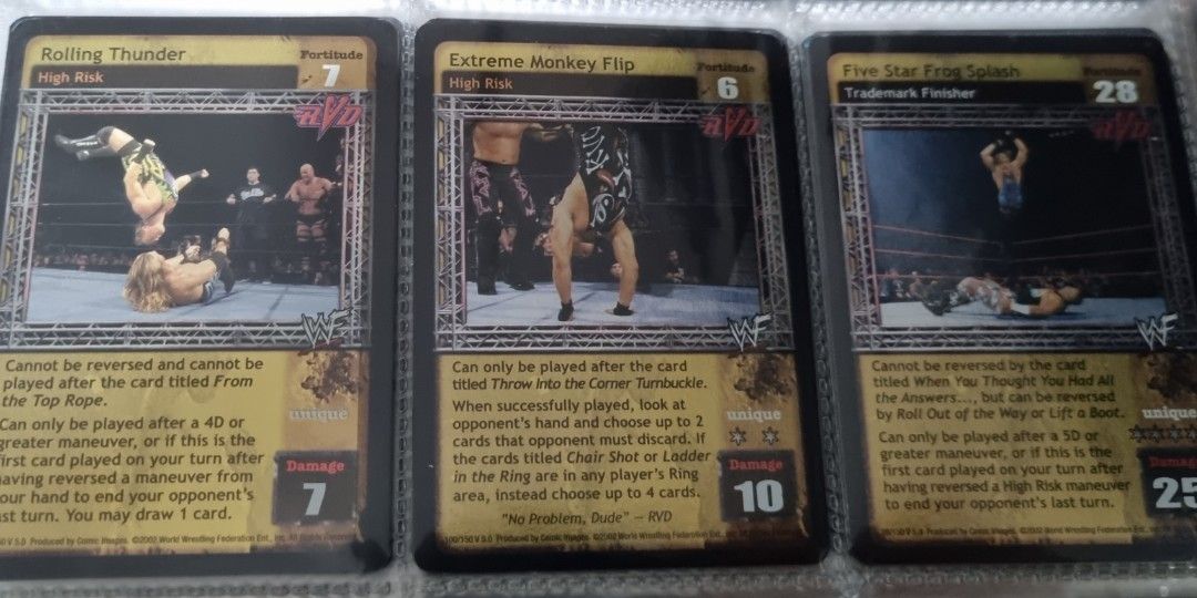 WWE WWF Raw Deal RVD Cards, Hobbies & Toys, Toys & Games on Carousell