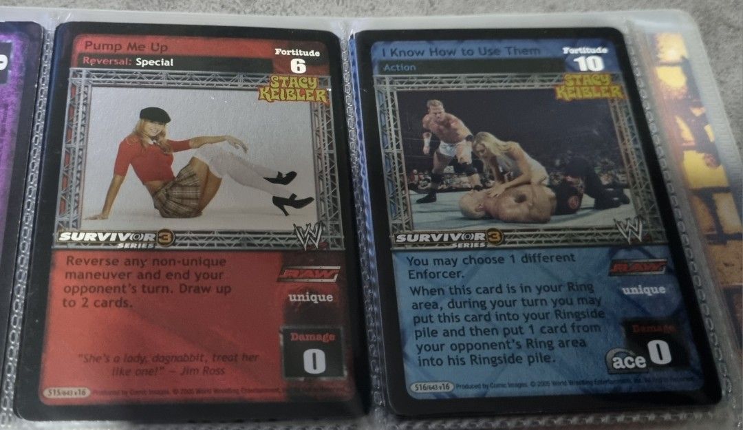 WWF WWE Raw Deal Stacy Kieblar Cards, Hobbies & Toys, Toys & Games on ...