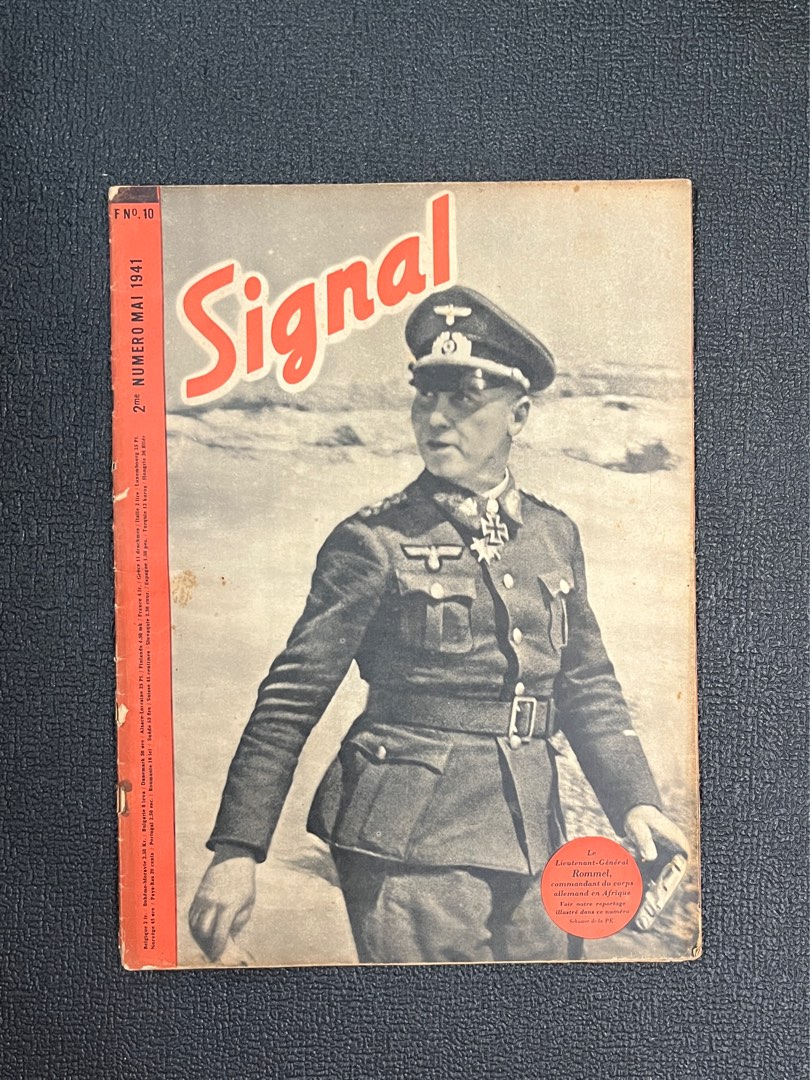 WWII Signal Magazine Erwin Rommel, 興趣及遊戲, 收藏品及紀念品, 古董收藏 - Carousell