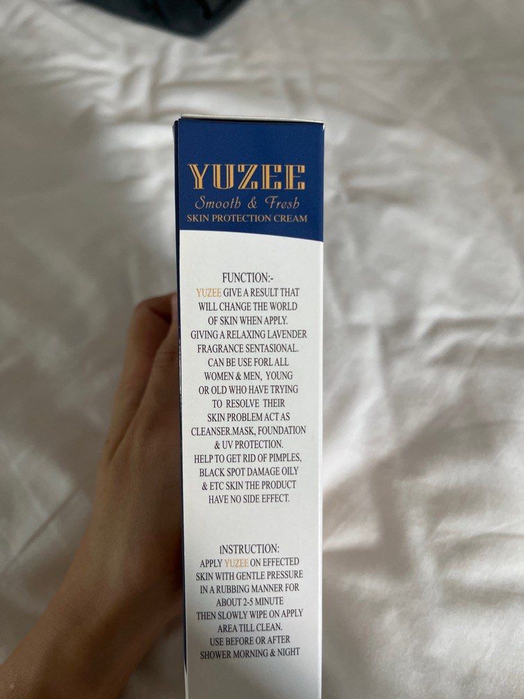 Yuzee smooth and fresh skin protection cream, Beauty & Personal Care ...