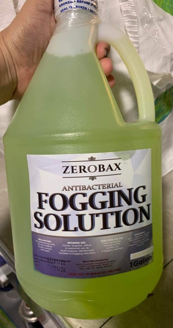 Zerobax Fogging Solution 1 gallon /550 pesos, Furniture & Home Living ...