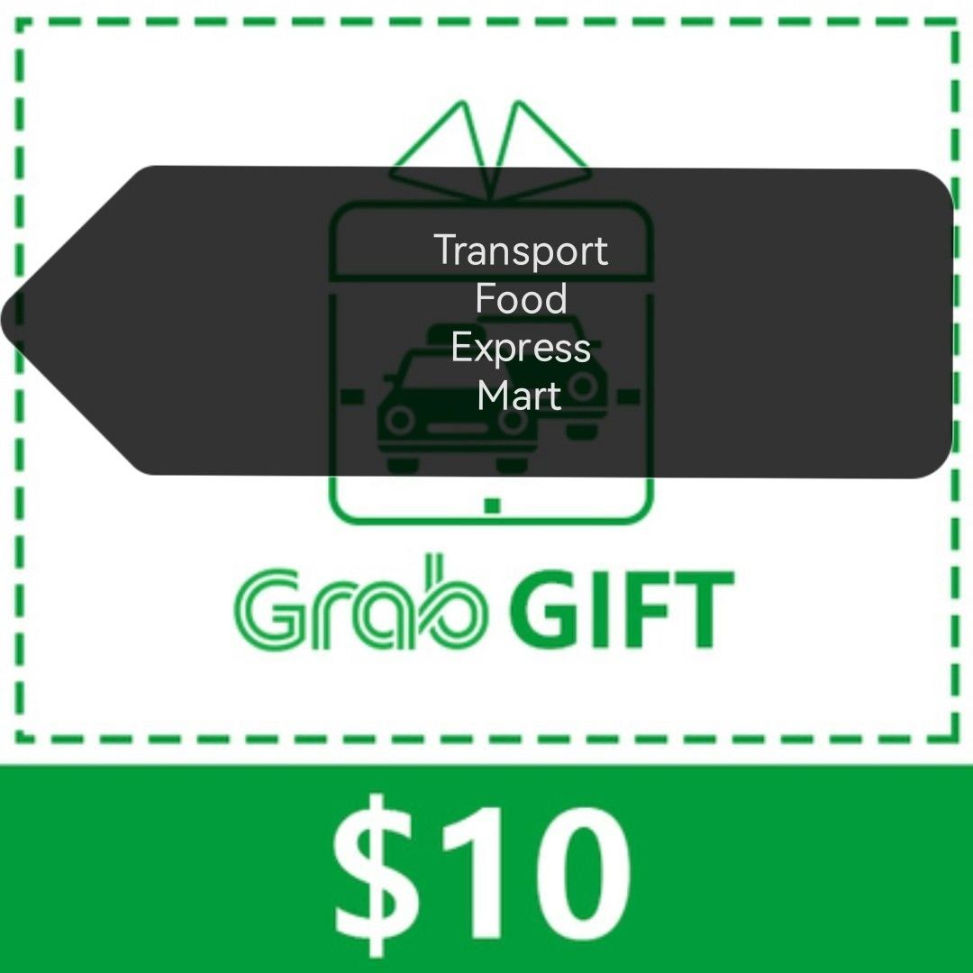 $10 Grab Gift Voucher for Ride Food Mart Express, Tickets & Vouchers ...