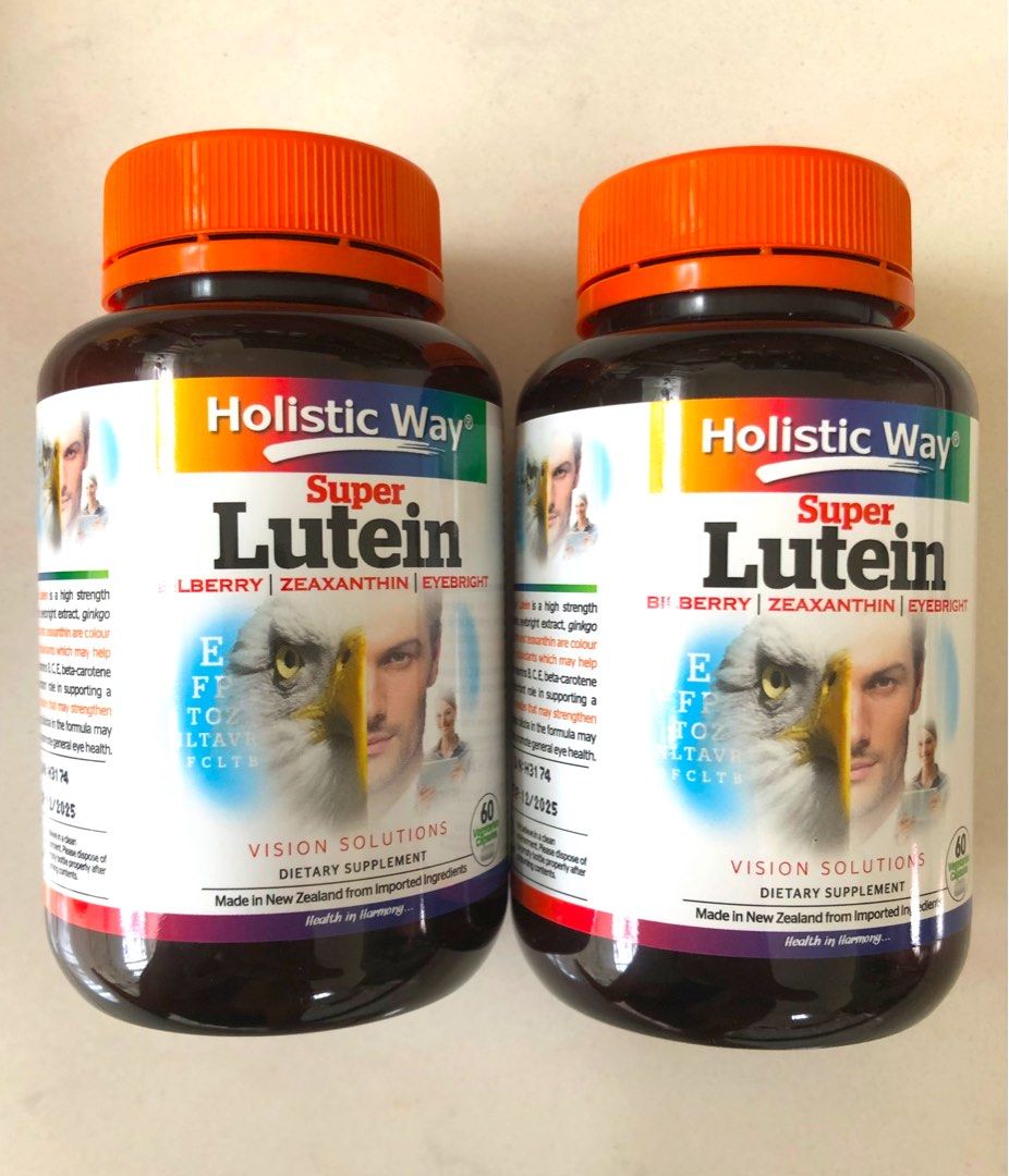 120 capsules Holistic Way Super Lutein, Health & Nutrition, Health ...