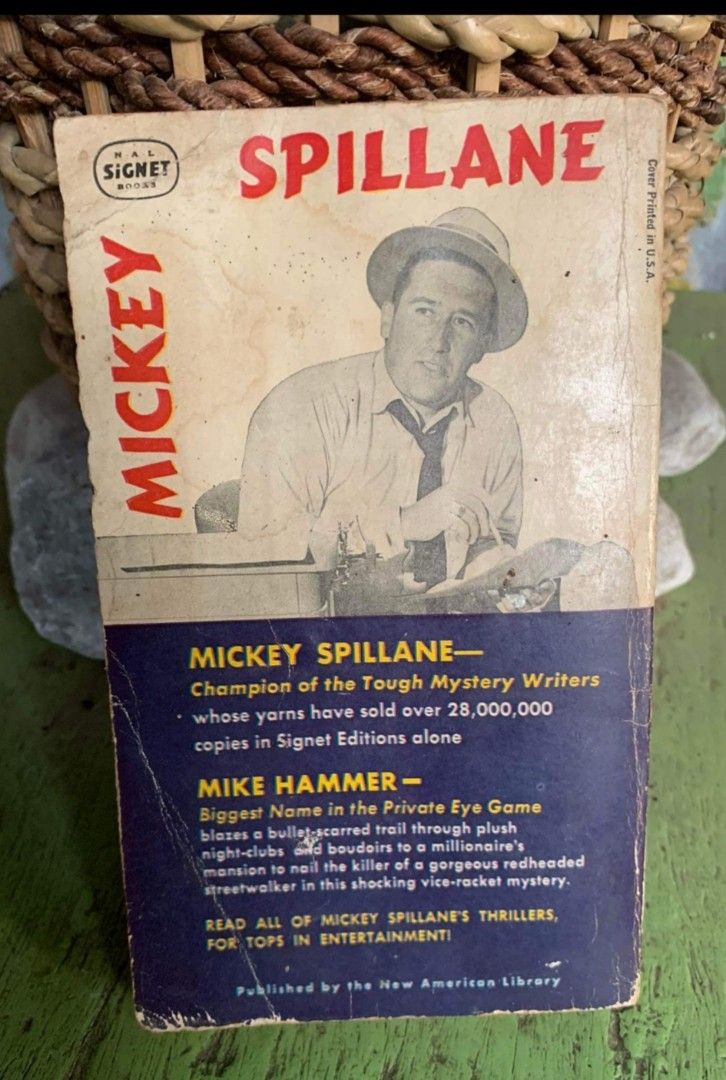 1958 MY GUN IS QUICK BY MICKEY SPILLANE A SIGNET BOOK PUBLISHED BY THE ...