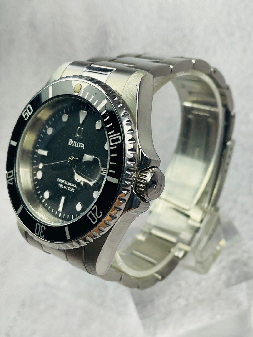 (230564) Bulova Submariner Diver Men’s Quartz Watch Ref 93181, Men's ...