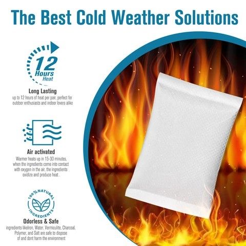 (2 Boxes) Hot Hand & Body Warmers 12 Hours Long Lasting - 20 Count ...