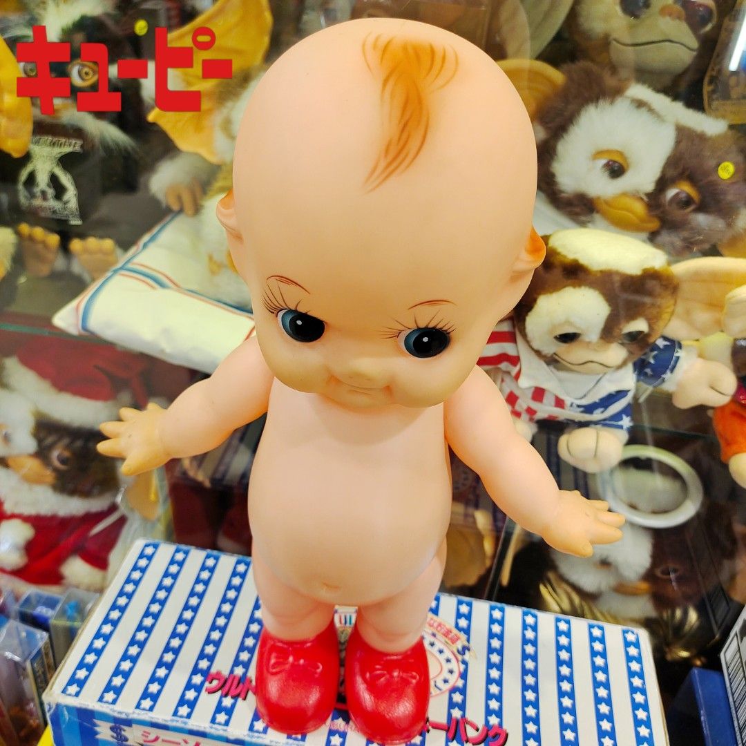 32cm 古董 昭和 復古 Kewpie Q比 QP 丘比 紅鞋 變裝 軟膠 娃娃 公仔 玩具, 書籍、休閒與玩具, 玩具、公仔、桌遊在旋轉拍賣