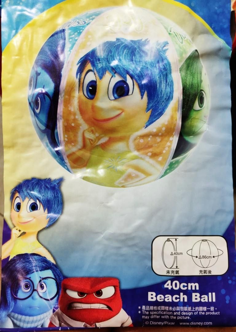 正版,全新,有雷射標籤 #波 #沙灘波 #Inside out beach ball #fear #anger #disgust #joy # ...