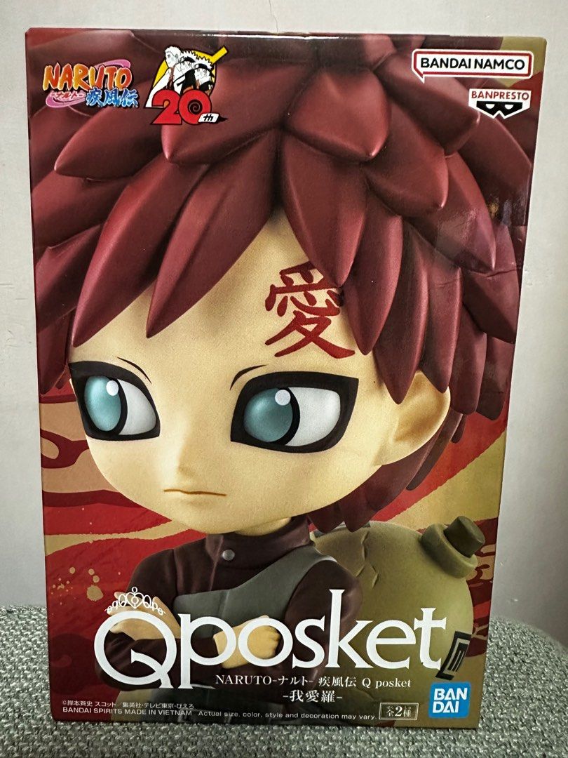 -Bandai Namco - Q posket - Naruto 火影忍者疾風伝 -我愛羅 (A色) Figure 模型 公仔 景品, 興趣及遊戲, 玩具 & 遊戲類 - Carousell