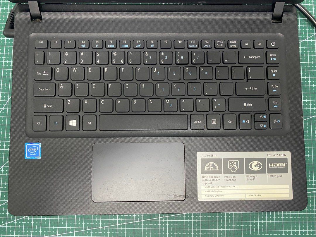 Acer Aspire ES 14 Laptop Intel Celeron N3350 2017 4GB RAM 500GB HDD 14 ...