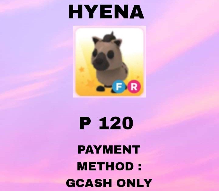 ADOPT ME PETS | HYENA, Video Gaming, Gaming Accessories, In-Game ...