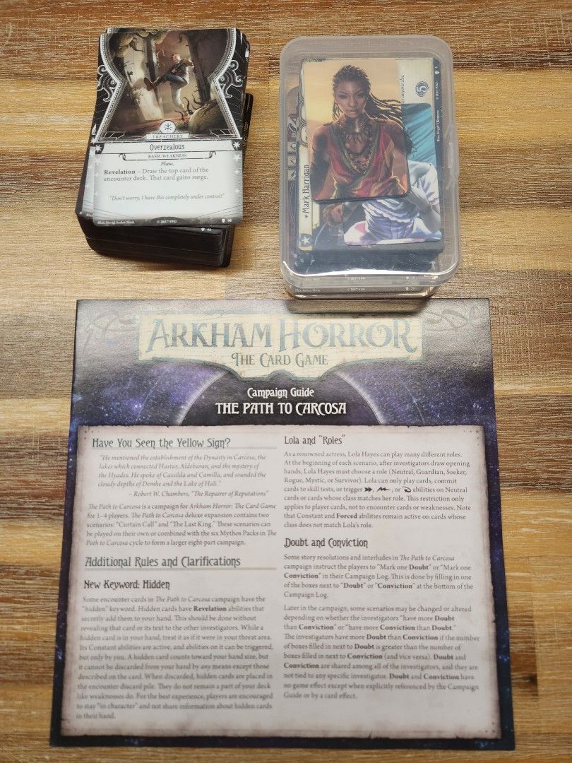 Arkham Horror LCG Path to Carcosa Deluxe Expansion, Hobbies & Toys ...