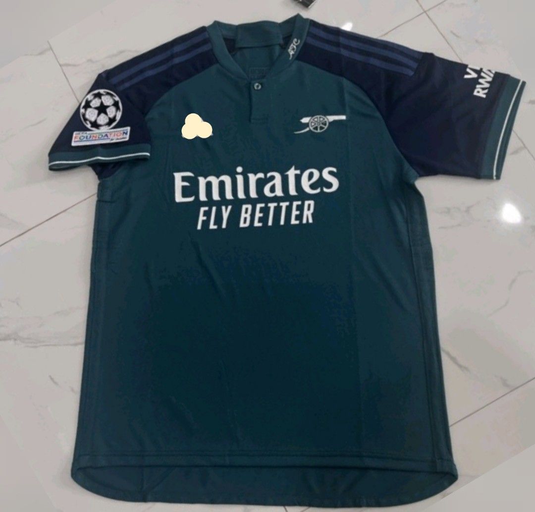 Arsenal 3rd jersey new season 23/24+2 patches, Sports Equipment, Sports ...