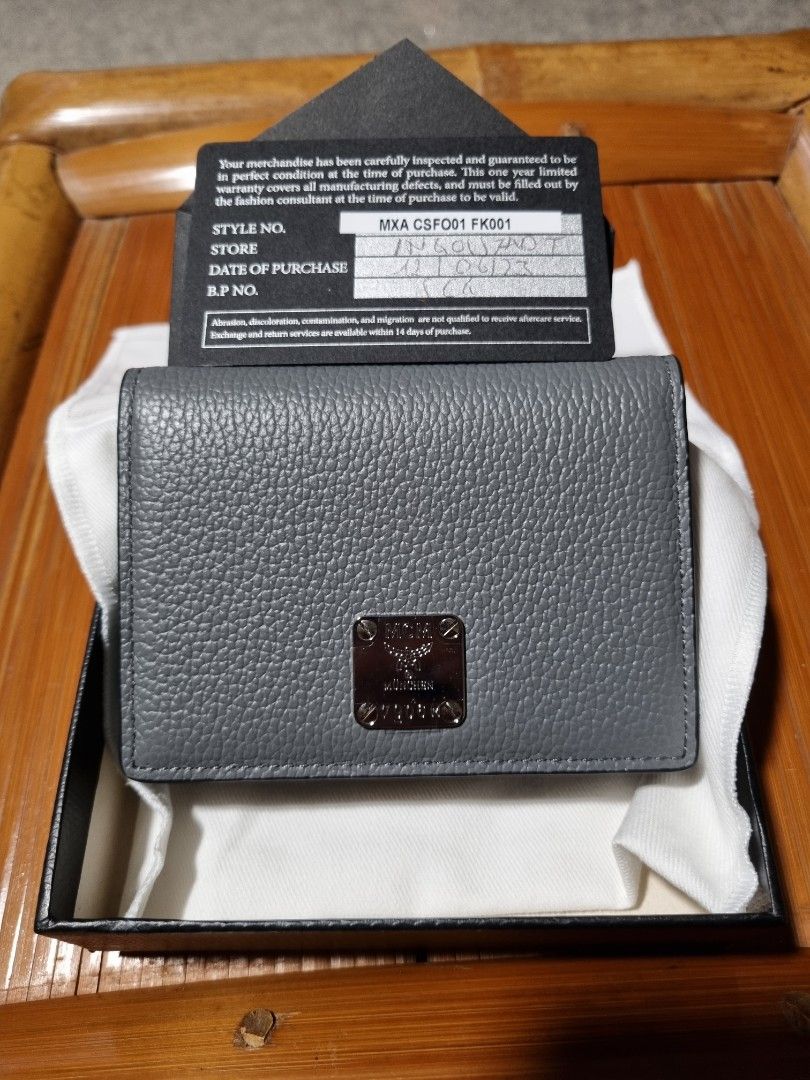Authentic MCM Mini Wallet, Luxury, Bags & Wallets on Carousell