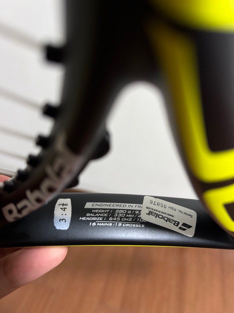 Babolat Aeropro Team Tennis Racket, Sports Equipment, Sports & Games ...