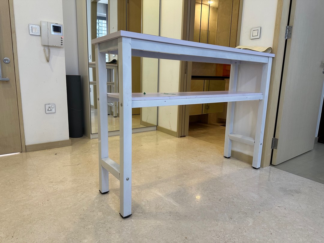 Bar stool high long table, Furniture & Home Living, Furniture, Tables ...