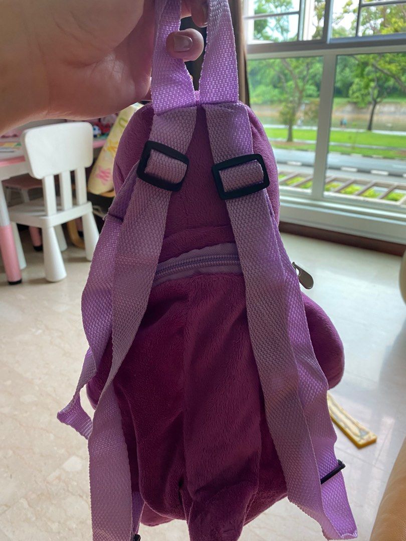 Barney back bag, Babies & Kids, Babies & Kids Fashion on Carousell