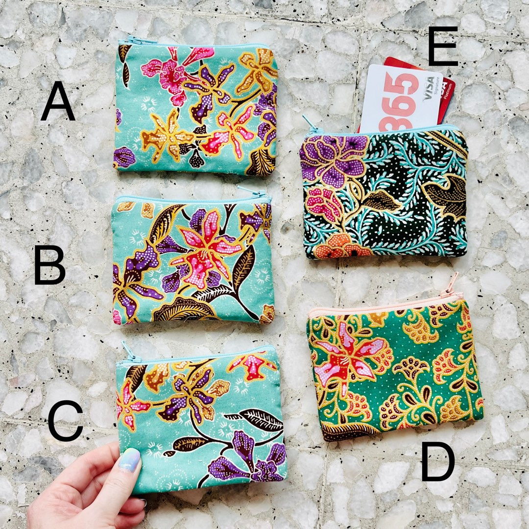 Batik Purse Handmade in Singapore, Women's Fashion, Bags & Wallets ...