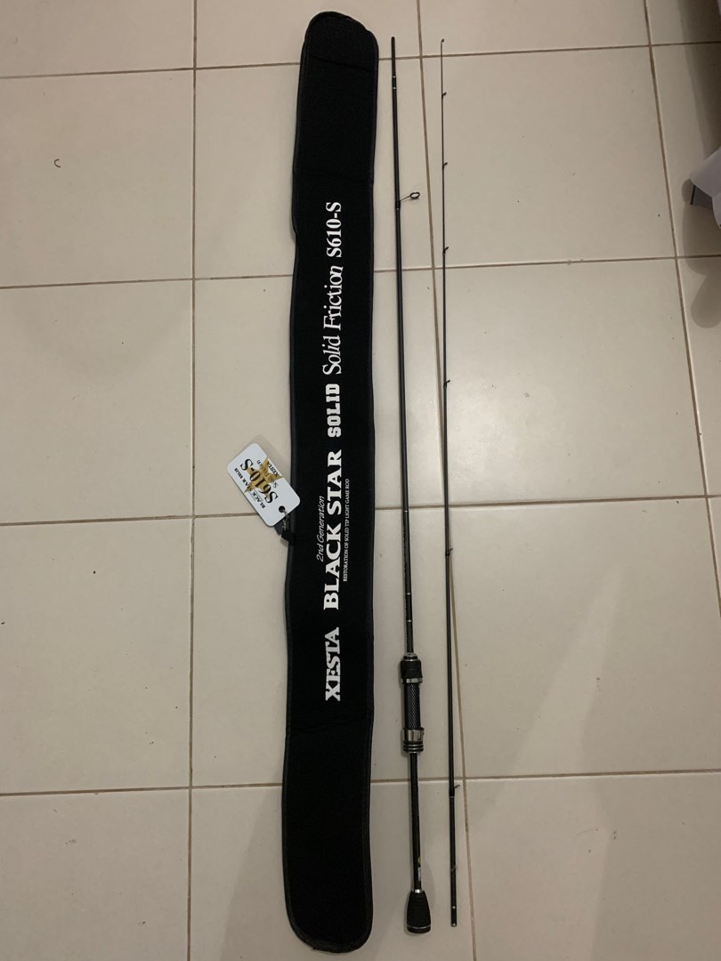 Black Star Solid Friction S610-S Ajing rod, Sports Equipment, Fishing ...