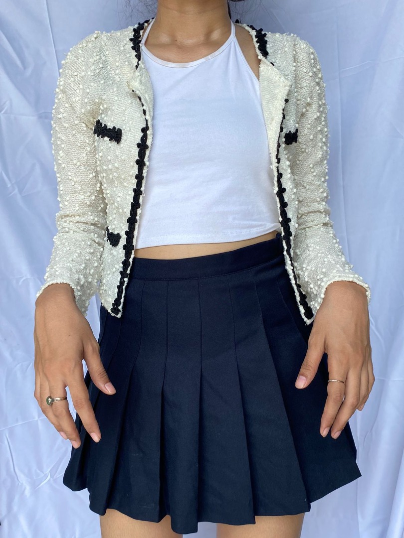 Blazer Outer Crop Korea, Fesyen Wanita, Pakaian Wanita, Baju Luaran di ...