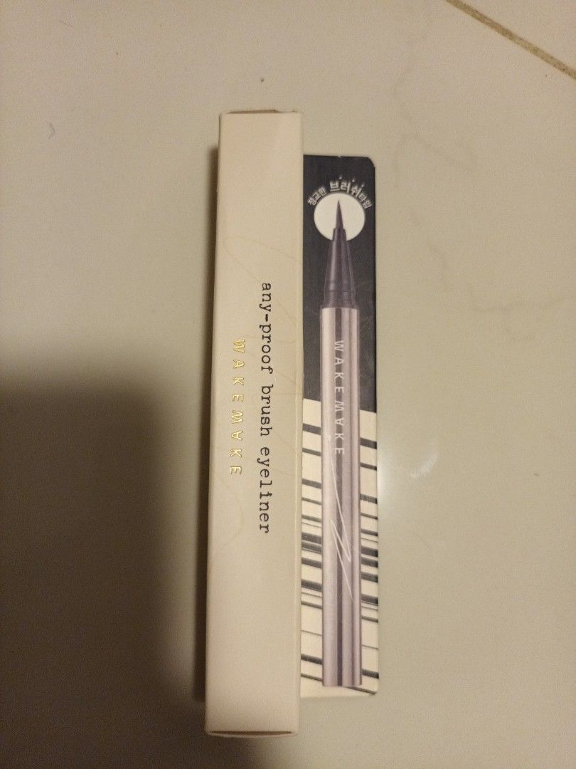BN WakeMake Any-proof Brush Eyeliner 01 Black, Beauty & Personal Care, Face, Makeup on Carousell