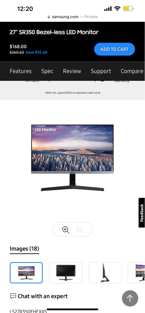 BNIB 27" SR350 Bezel-less LED Monitor, Computers & Tech, Parts ...