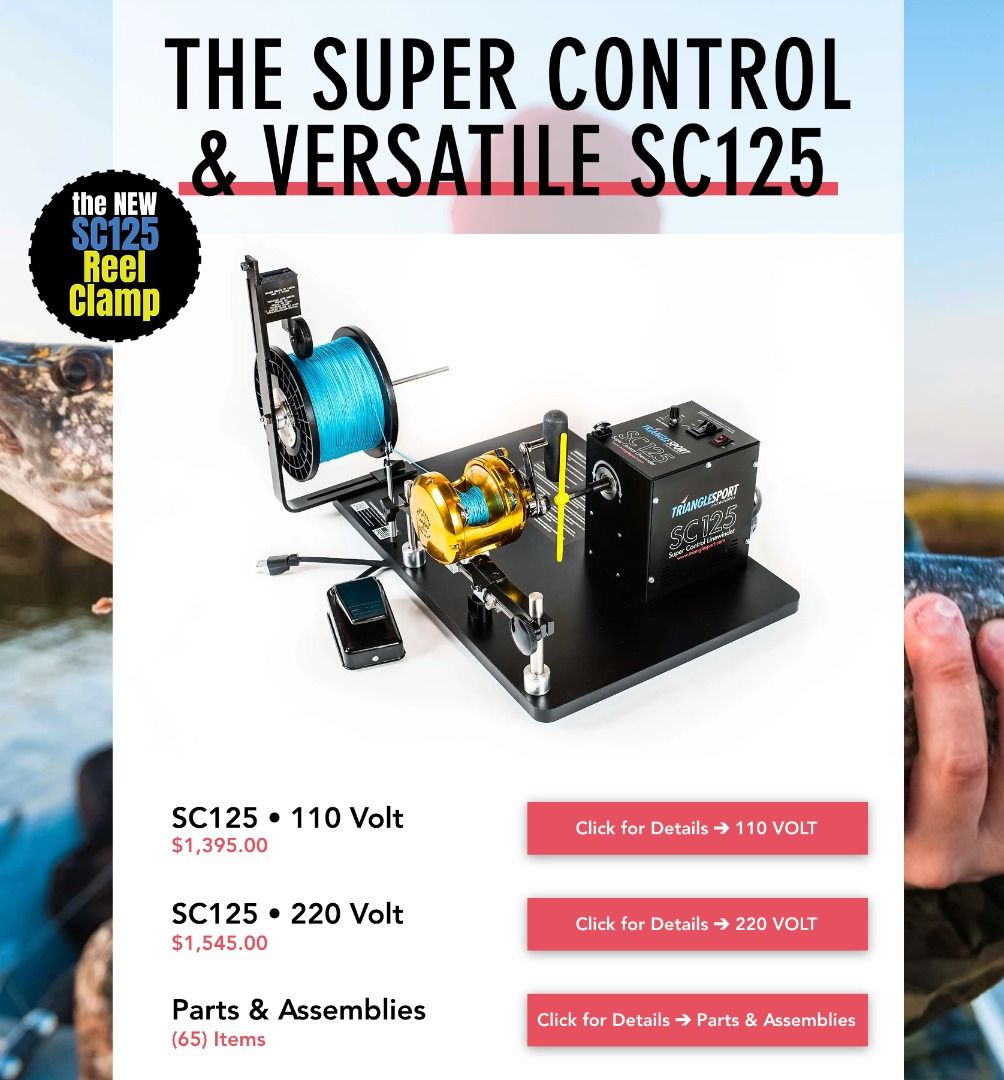 Brand New fishing line winder THE SUPER CONTROL & VERSATILE SC125 ...