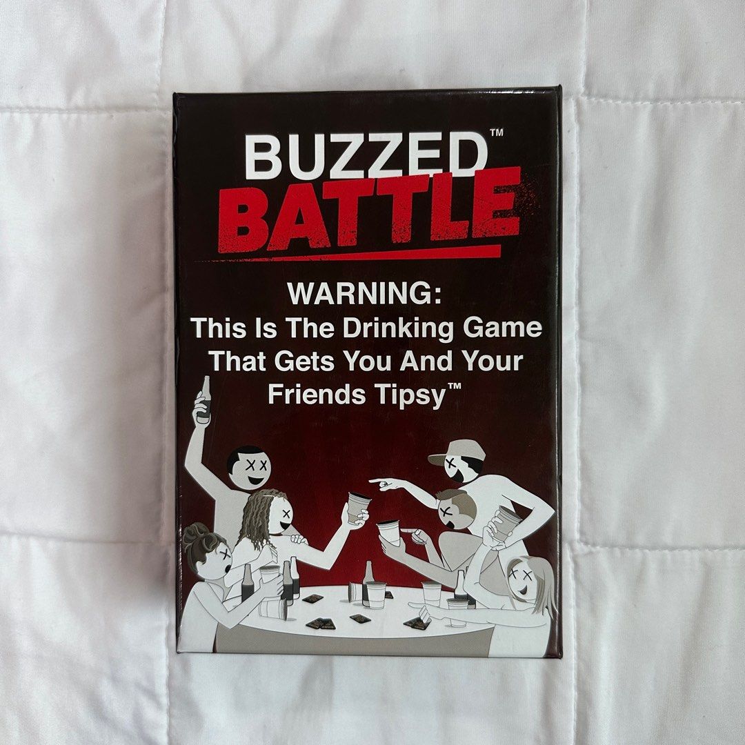 Buzzed Battle Card Drinking Game on Carousell