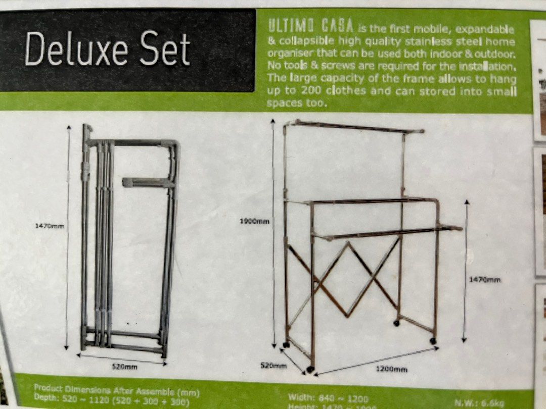 Casa Ultimo drying Rack, Furniture & Home Living, Home Improvement ...
